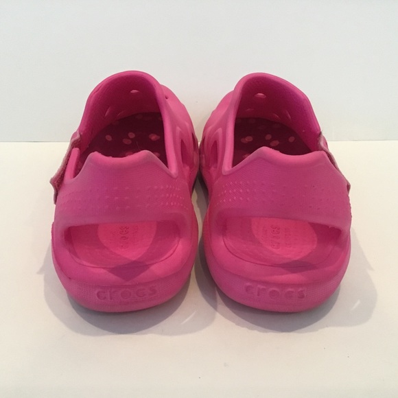 CROCS | Shoes | Crocs Girls Pink Size J 8 | Poshmark
